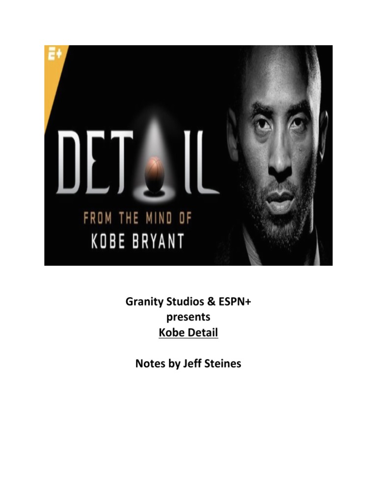 Complete Notebook On Kobes Detail Episodes 1 34 | PDF | Basketball ...