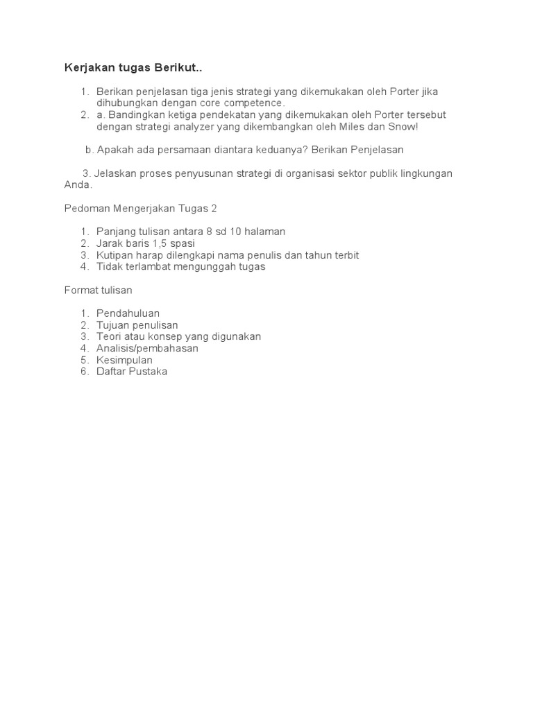 Tugas 2 - Teori Organisasi - Adpu4341 | PDF