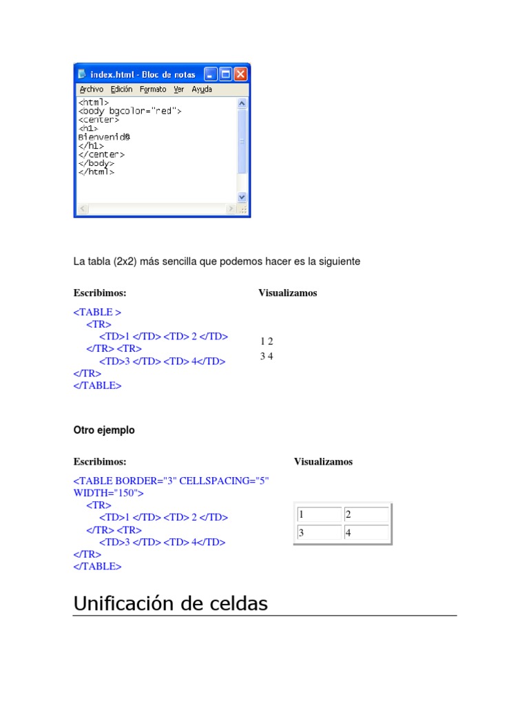 Tablas HTML | PDF