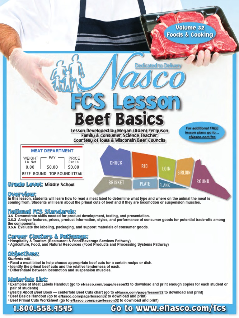 Beef Cuts and Cooking Methods Lesson | PDF | Steak | Beef