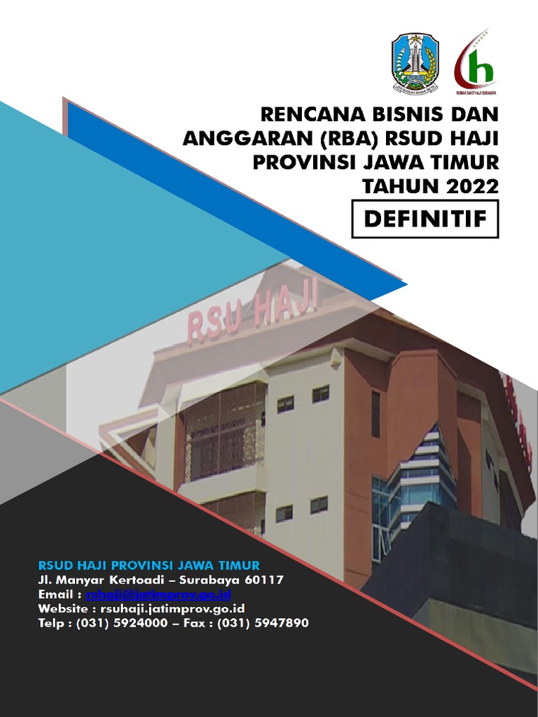 RBA RSUD HAJI PROVINSI JAWA TIMUR TAHUN 2022 - Definitif | PDF