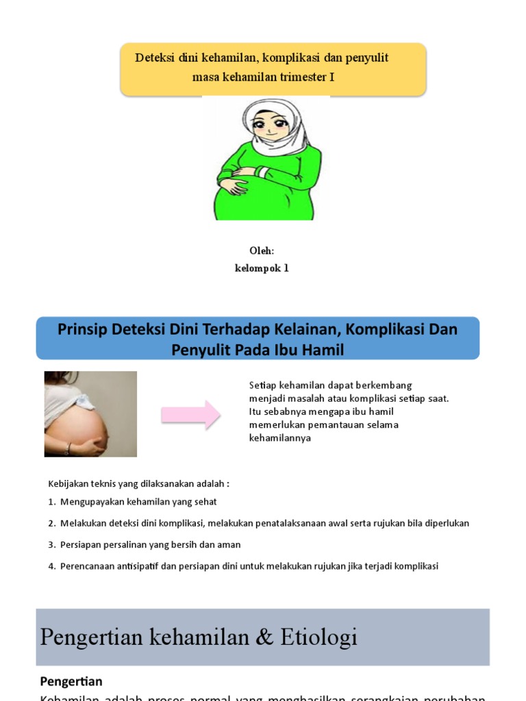 Deteksi Dini Kehamilan TM 1 | PDF | Kesehatan Holistik