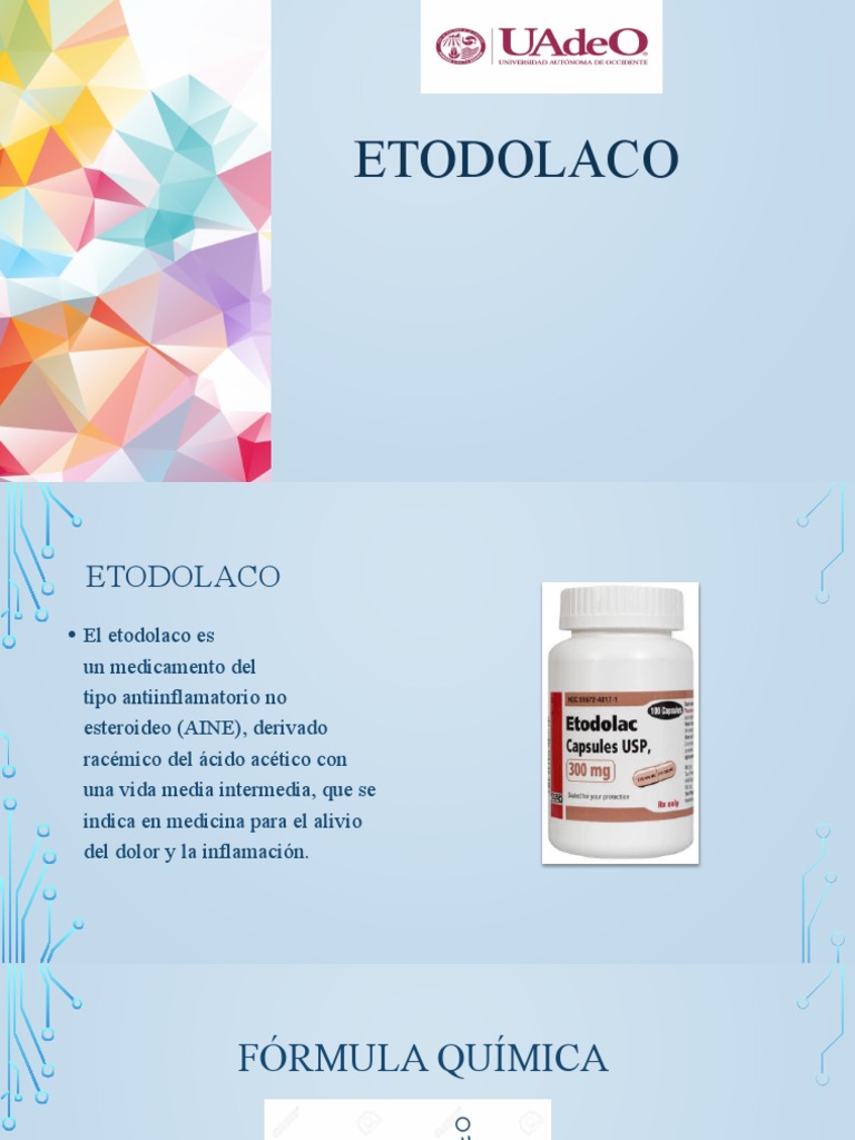 Etodolaco | PDF | Droga anti-inflamatoria libre de esteroides | Cuidado ...