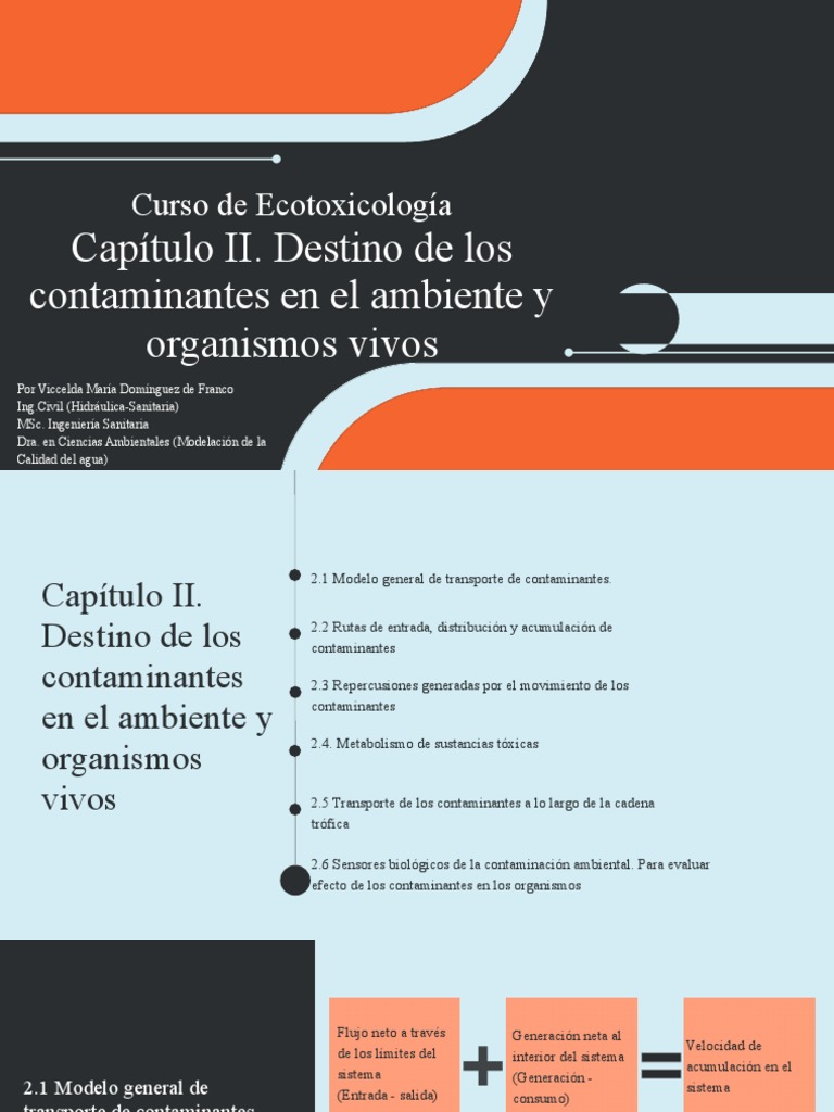 Capítulo 2 de Ecotoxicología-Modificado | PDF | Adsorción | Difusión