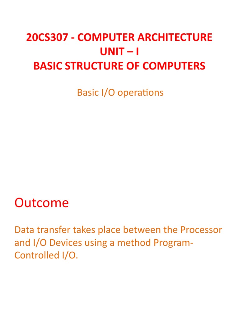 Input Output Operations | PDF