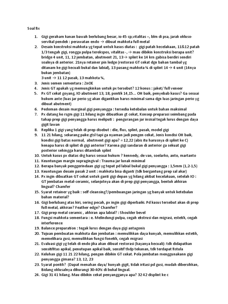 Soal Fix (Bahas) | PDF