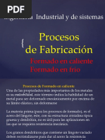 Procesos de conformado, en frío y en caliente. | PDF | Laminado ...