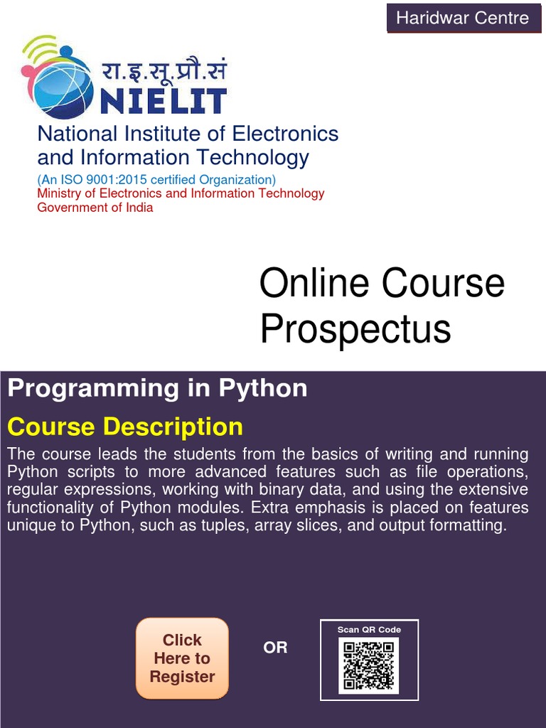 PYT Prospectus | PDF | Python (Programming Language) | Control Flow