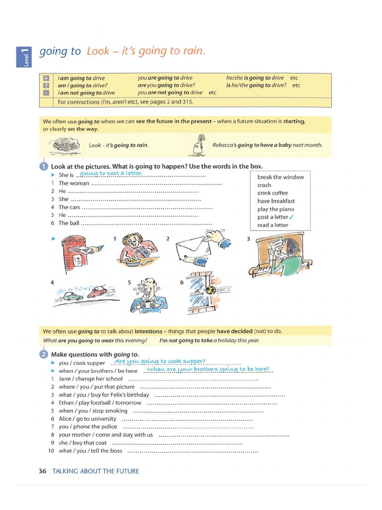Be Going To - Infinitive of Purpose | PDF