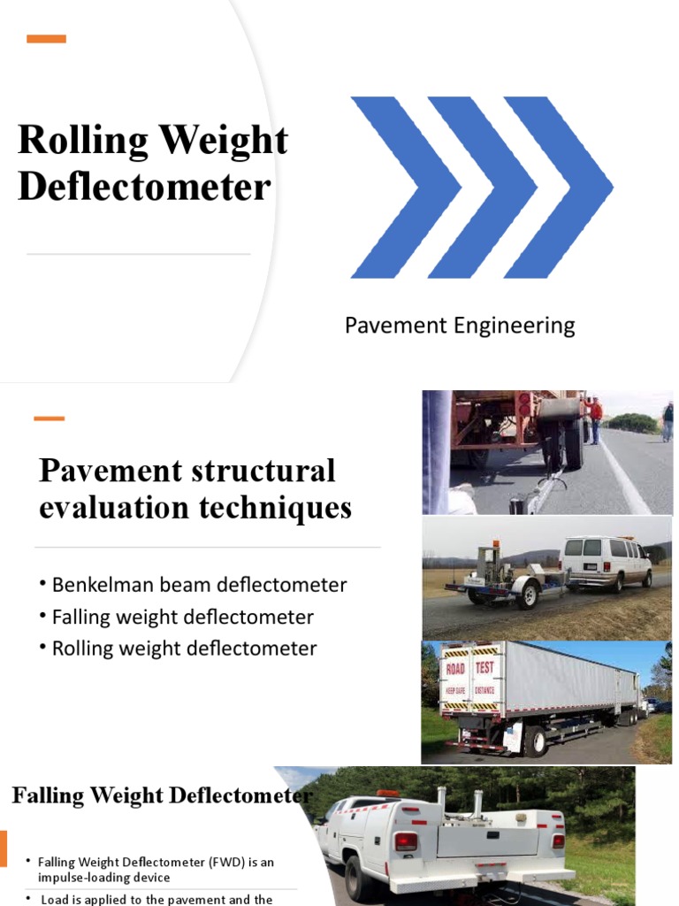 Rolling Weight Deflectometer: Pavement Engineering | PDF