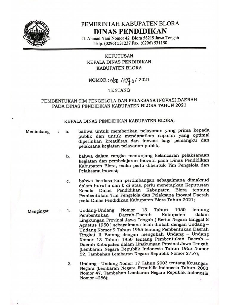 SKInovasi Disdik | PDF