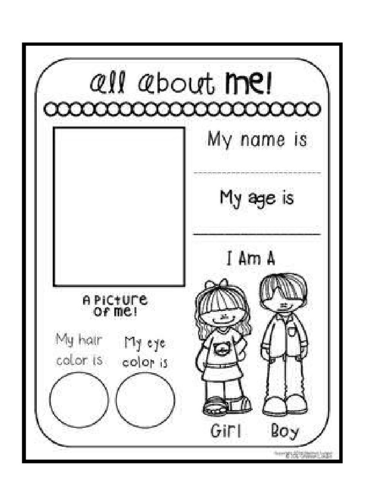 All About Me Year 1 | PDF