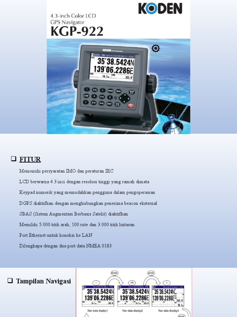 Koden GPS KGP-922 | PDF