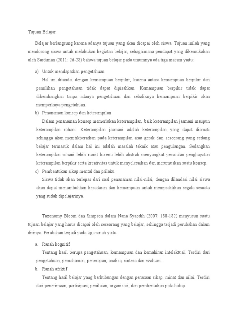 Tujuan Belajar | PDF