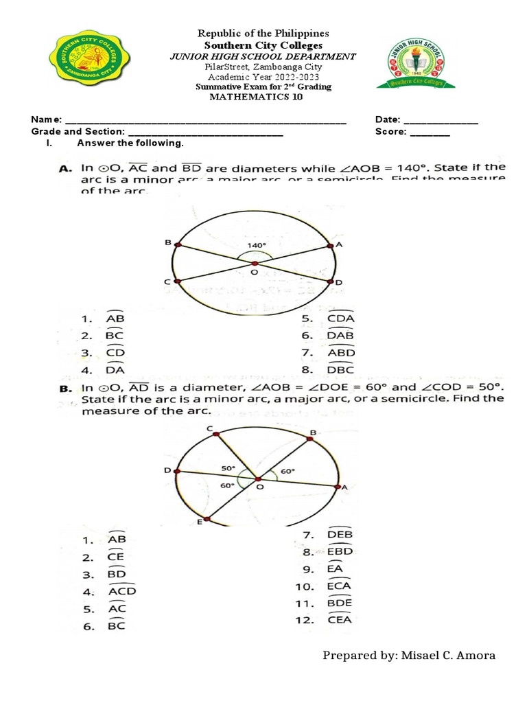 G10-SUMMATIVE-EXAM-FINAL 2nd QUARTER | PDF