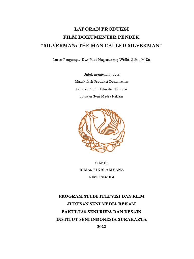 Laporan Produksi Dokumenter Silverman | PDF