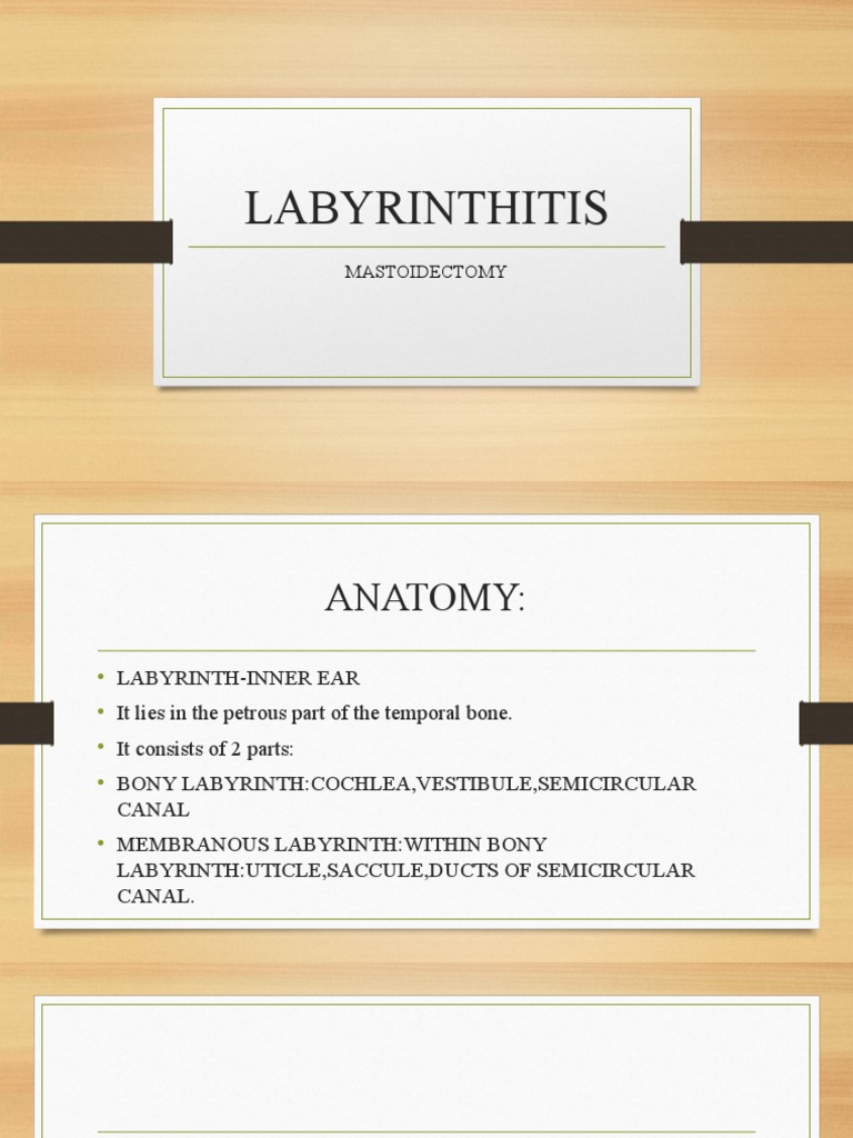 LABYRINTHITIS | PDF