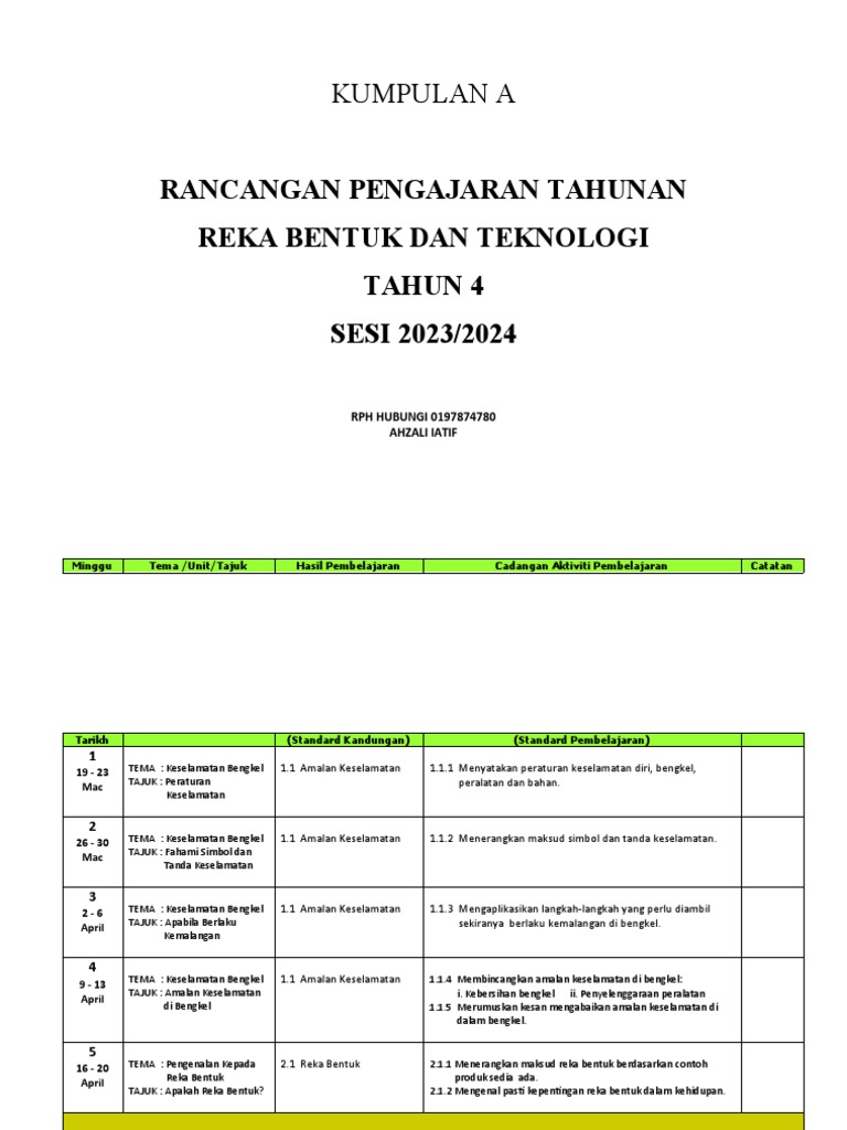 RPT RBT TH 4 2023 2024 | PDF