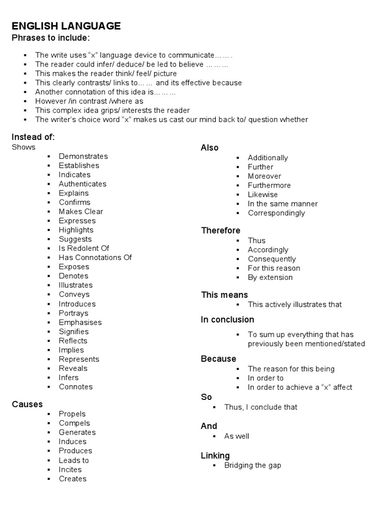 English Language | PDF | Paragraph | Question
