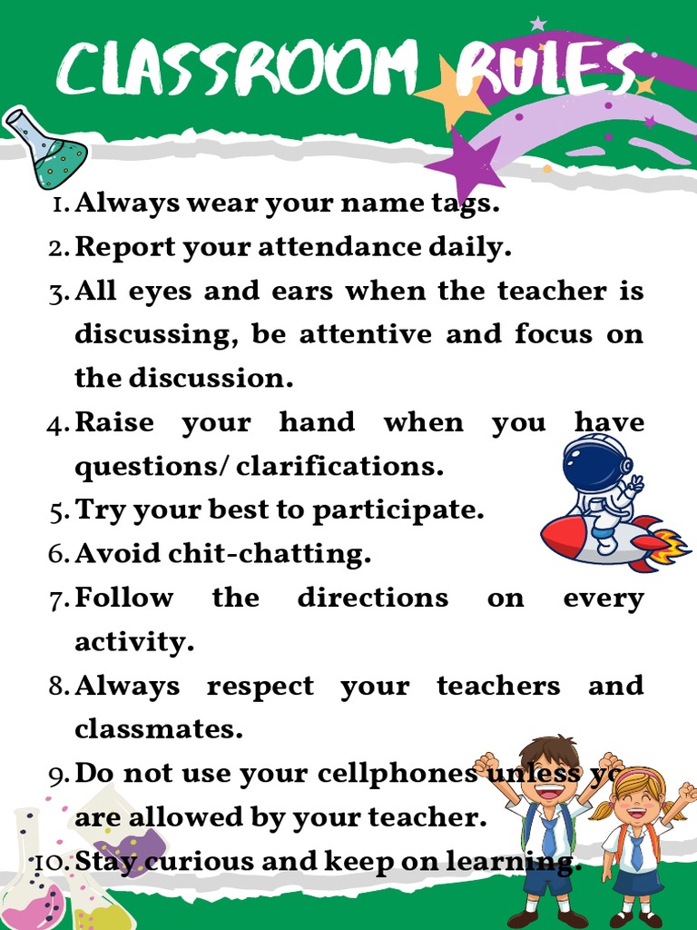 g7 Classroom Rules | PDF