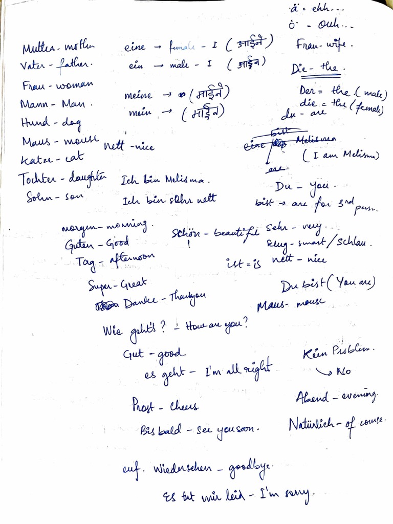 German Notes PDF | PDF