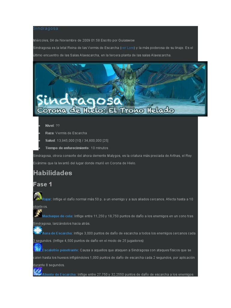 Sindragosa | PDF | Tanques