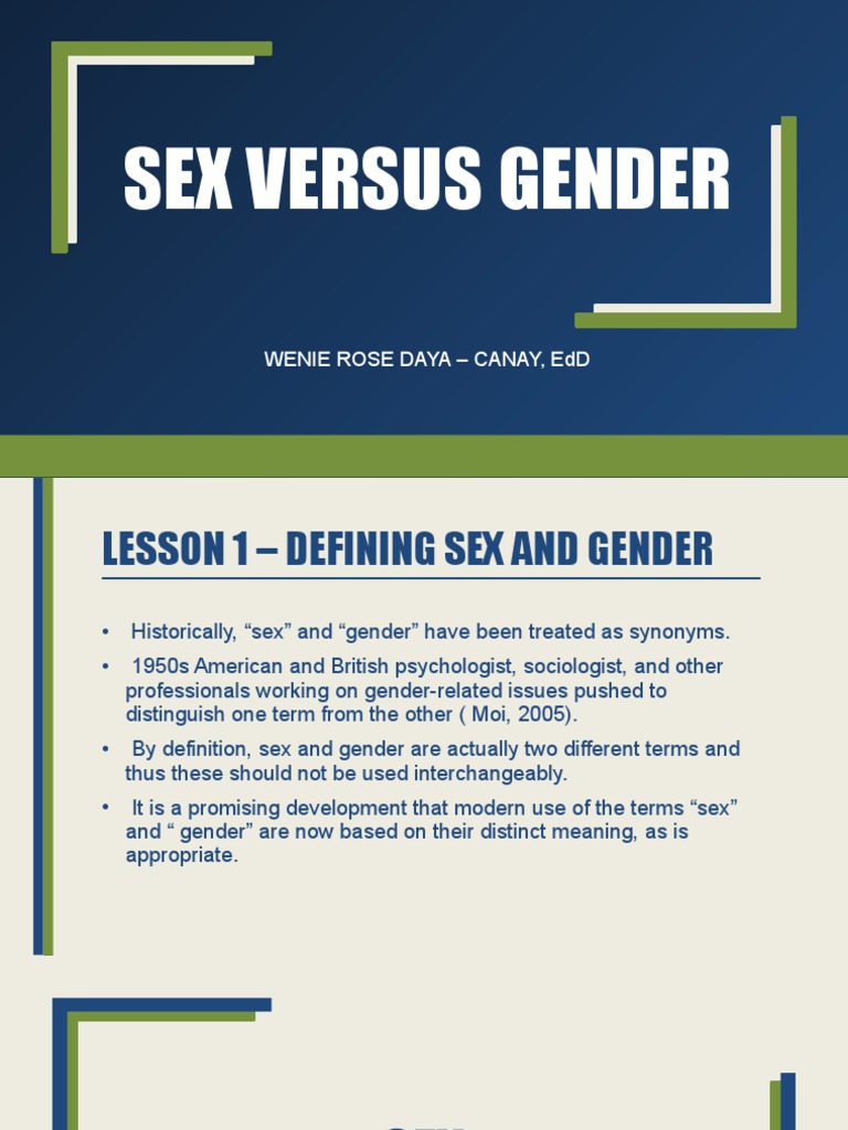 Gender 1.0 | PDF | Gender Studies | Gender