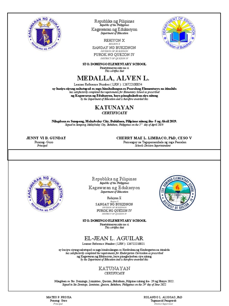 2018 Certificate | PDF