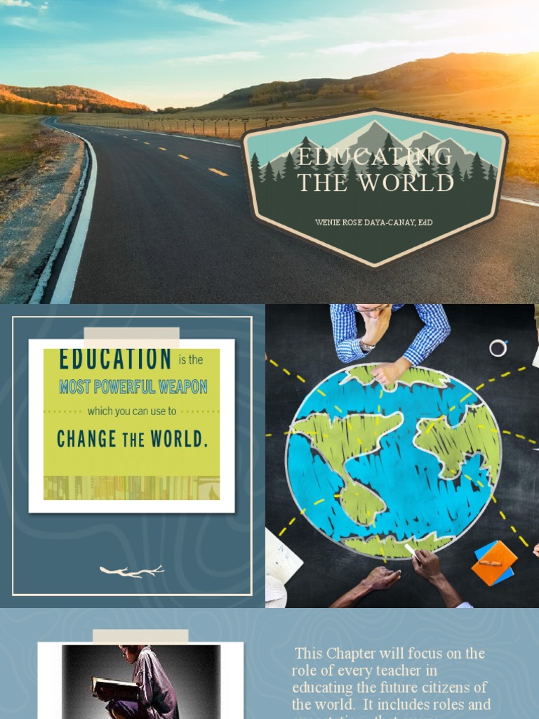 Prof Ed - Educating The World | PDF | Teachers | Learning