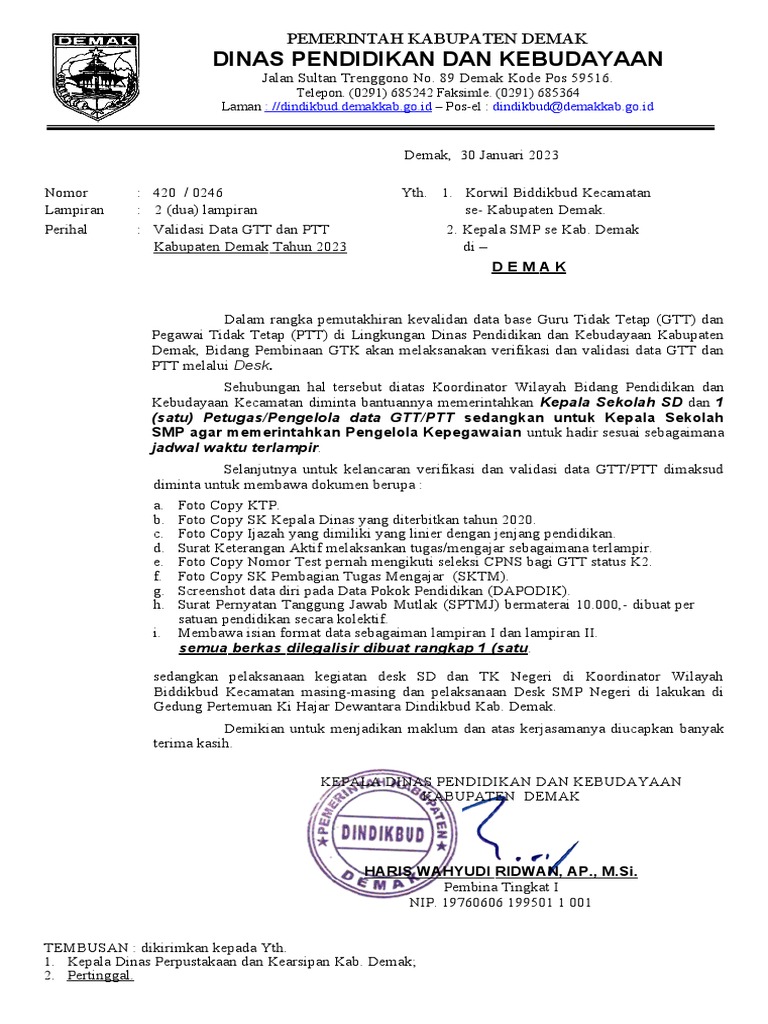 Surat Umum-1 Edaran GTT 2023share | PDF