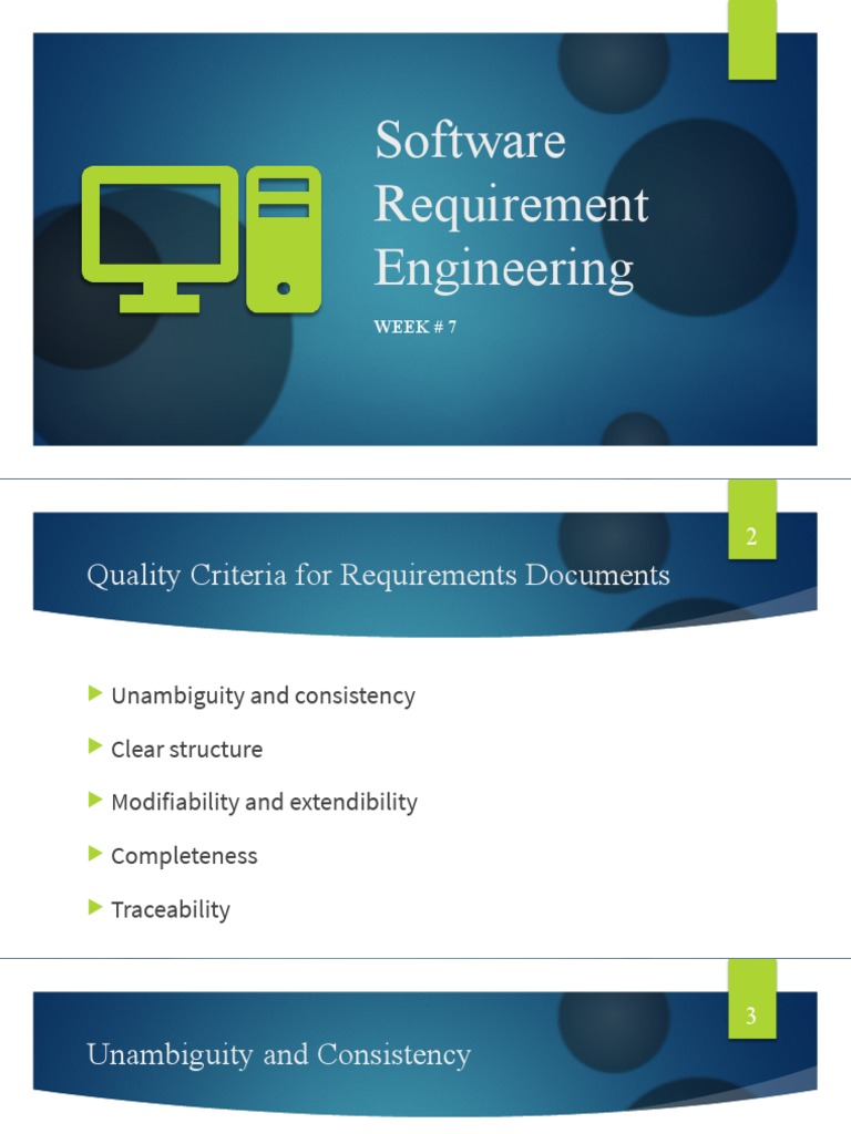 Quality Criteria and Guidelines for Requirements Engineering Documents | PDF | Software ...