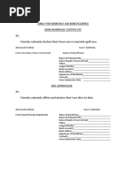 Life - Non Marriage Certificate | PDF