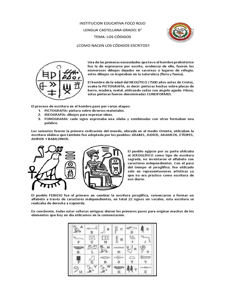 Los Codigos | PDF | Escritura | Jeroglíficos egipcios