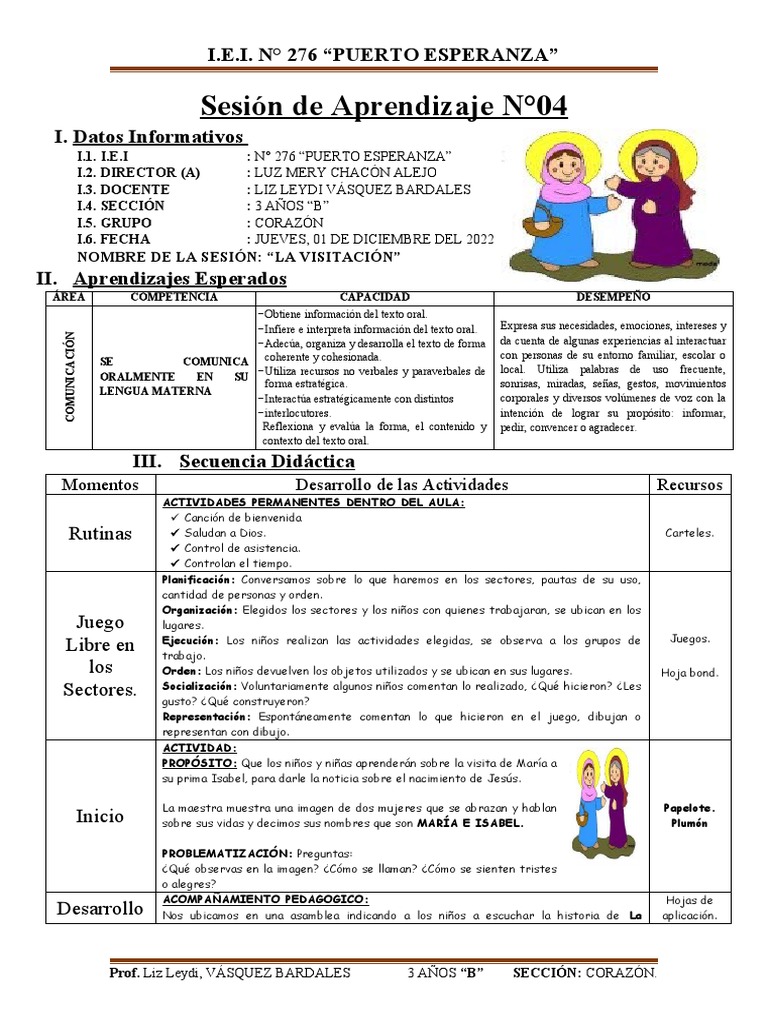 La Visitacion de Maria A Isabel | PDF | María, madre de Jesús | Cognición