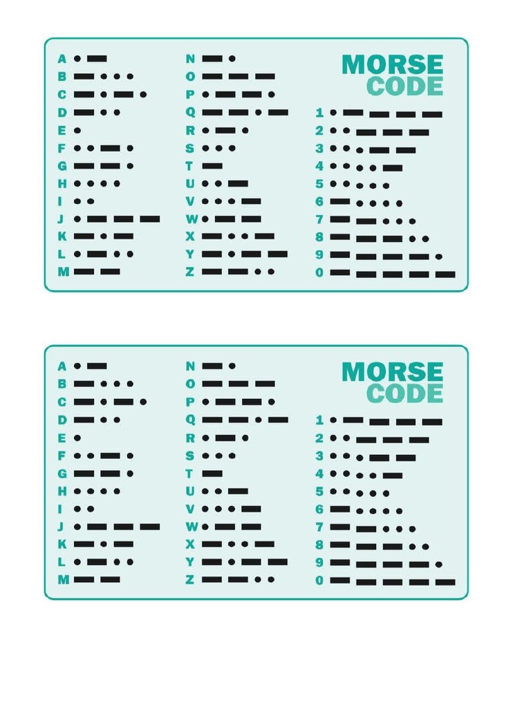 Morse Code | PDF