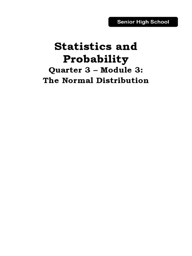 STATISTICS-AND-PROBABILITY_MODULE-3.docx | PDF