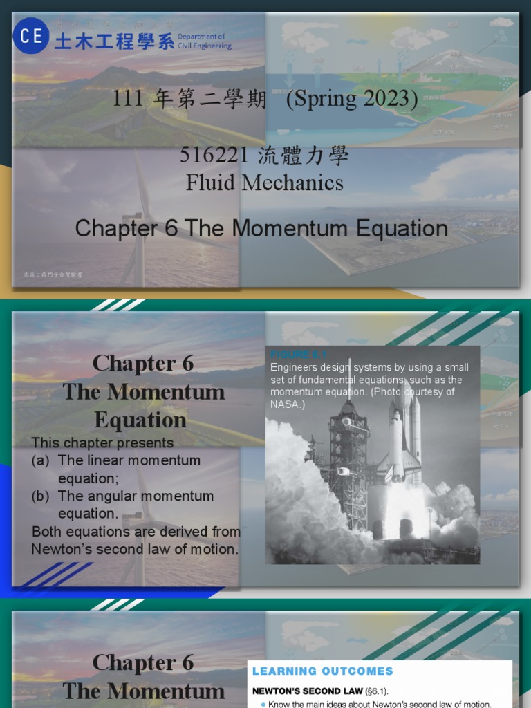 111 (B) 06 FM TheMomentumEquation | PDF | Force | Momentum