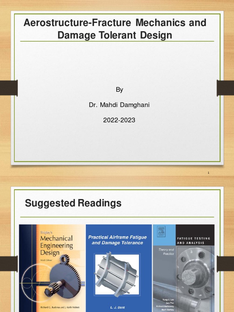 Aerostructure Damage Tolerance Design | PDF | Fracture Mechanics ...