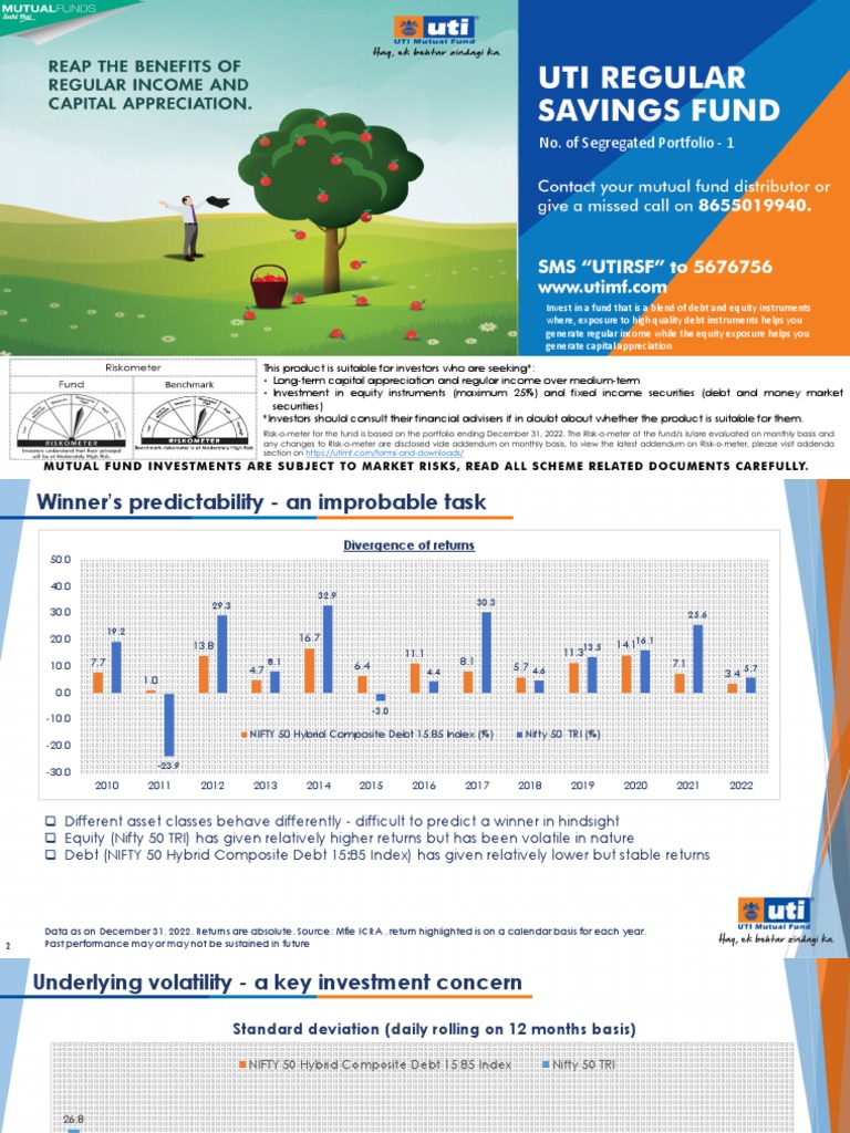 UTI Regular Savings Fund Investment | Download Free PDF | Investing ...