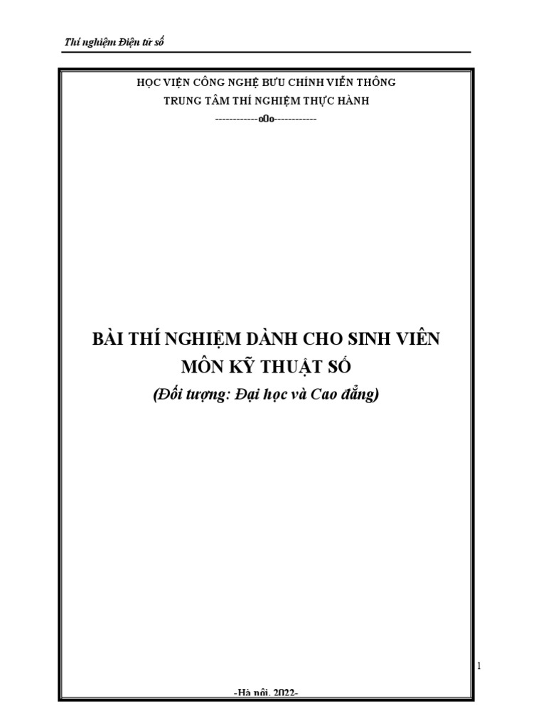 BTN Kỹ Thuật Số | PDF