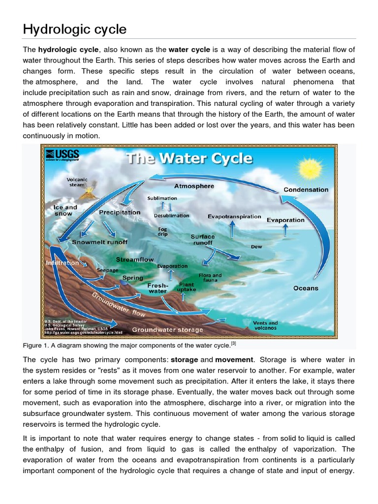 Lecture 06 Hydrologic Cycle | PDF | Water Cycle | Water Lecture 06 Hydrologic Cycle | PDF | Water Cycle | Water