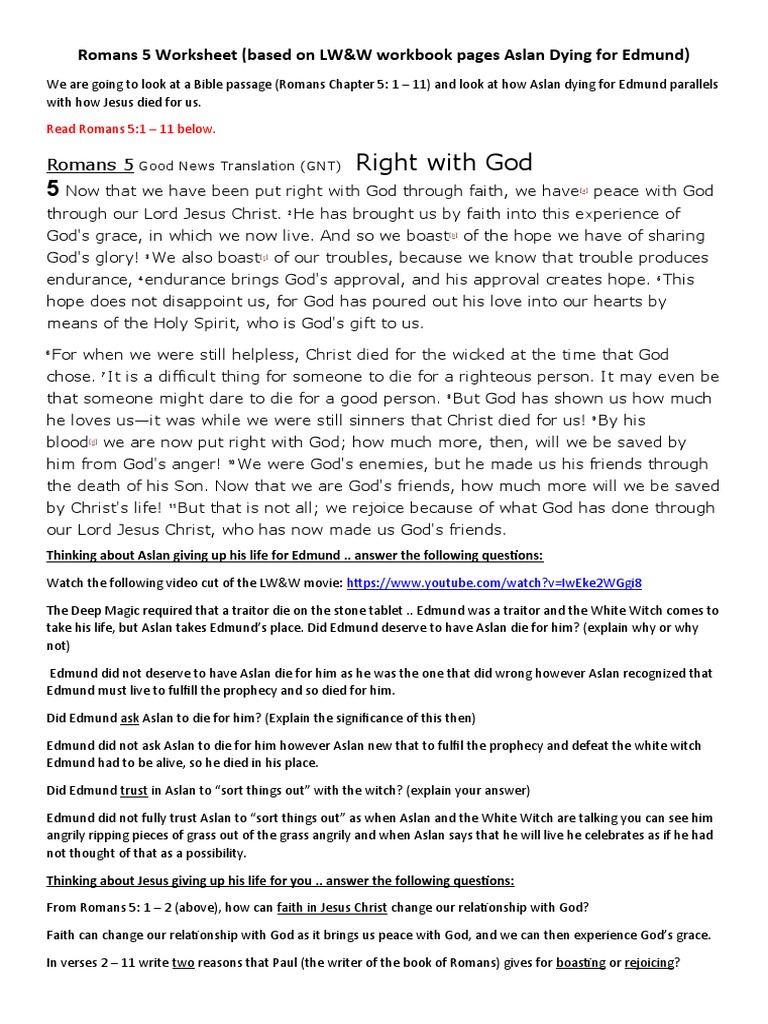 Aslan's Sacrifice: A Parallel to Christ | PDF | Aslan | Jesus