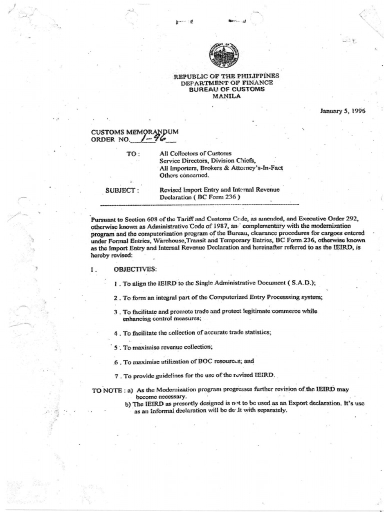 Cmo 01 1996 | PDF