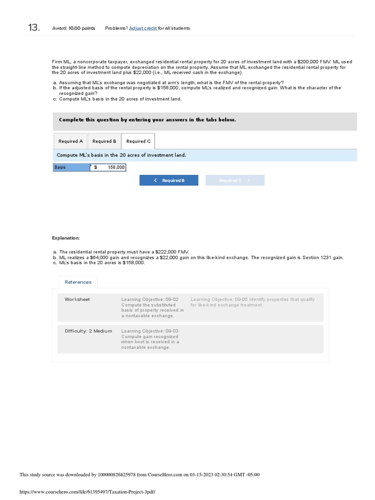 Taxation Project 3 PDF | PDF | Corporations | Taxation