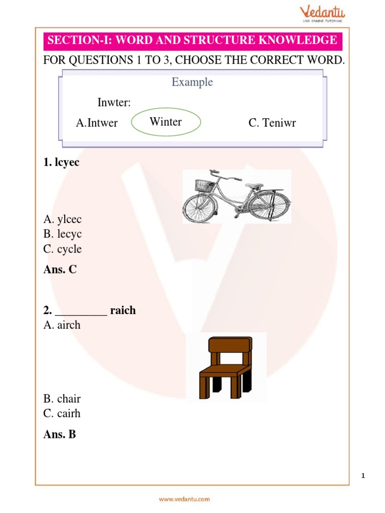 IEO English Sample Paper 1 For Class 1 PDF | PDF IEO English Sample Paper 1 For Class 1 PDF | PDF