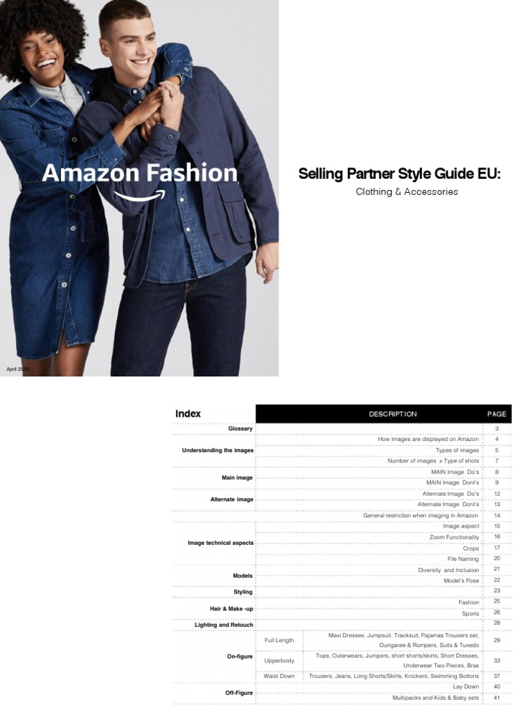 Amazon Fashion Clothing Image Style Guide EN | PDF | Skirt | Clothing