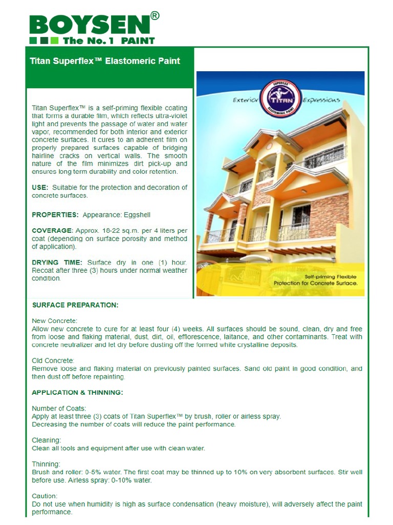 Boysen Elastomeric | PDF