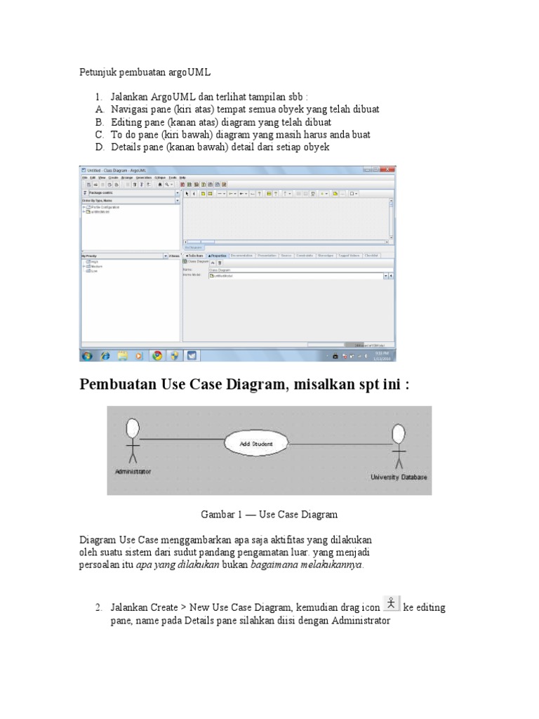 Panduan Lengkap Pembuatan Diagram ArgoUML | PDF