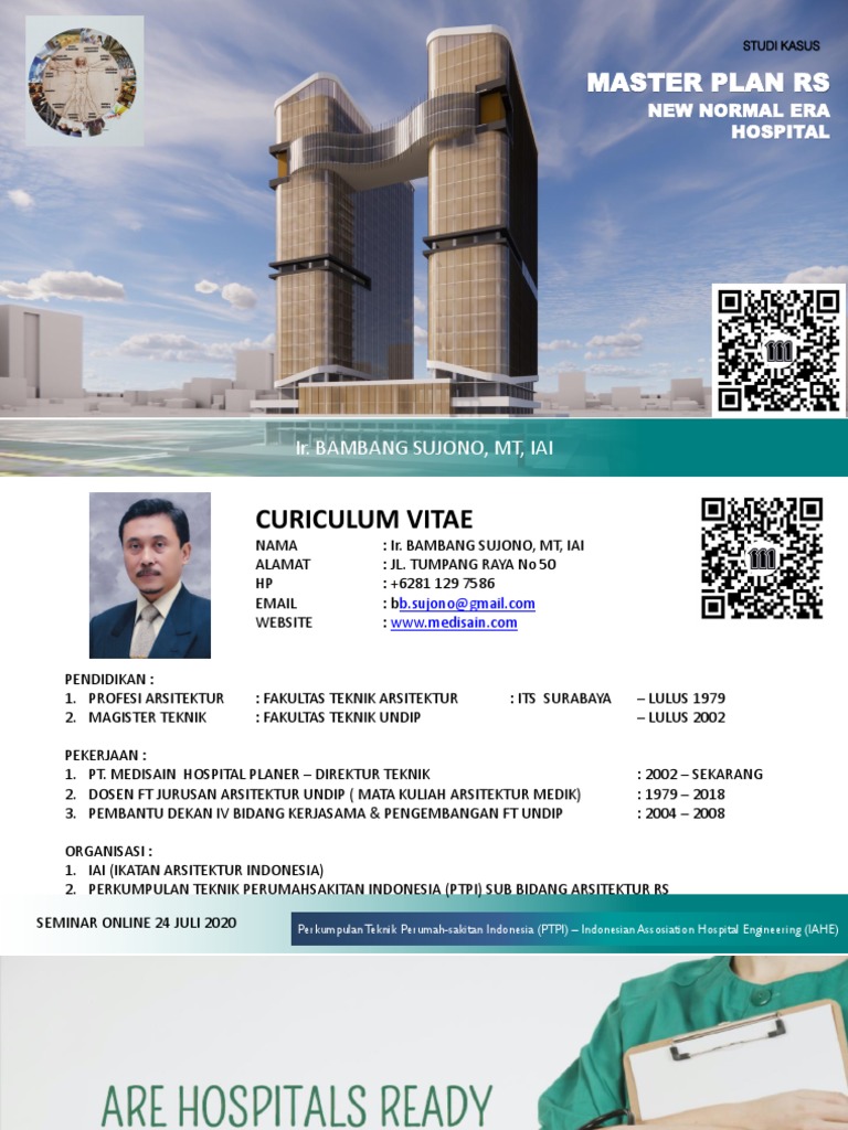 Webinar PTPI 20200724 - Master Plan RS - Bambang Sujono | PDF