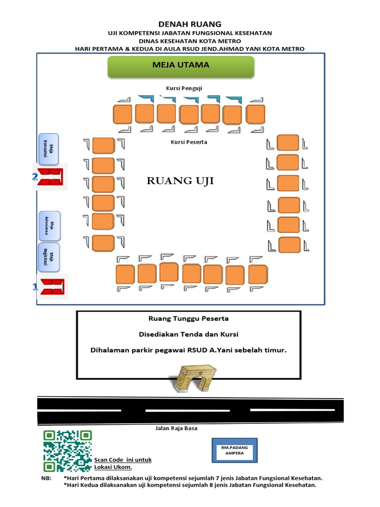 Denah Ruang Ukom 2023 Aula Rsud | PDF